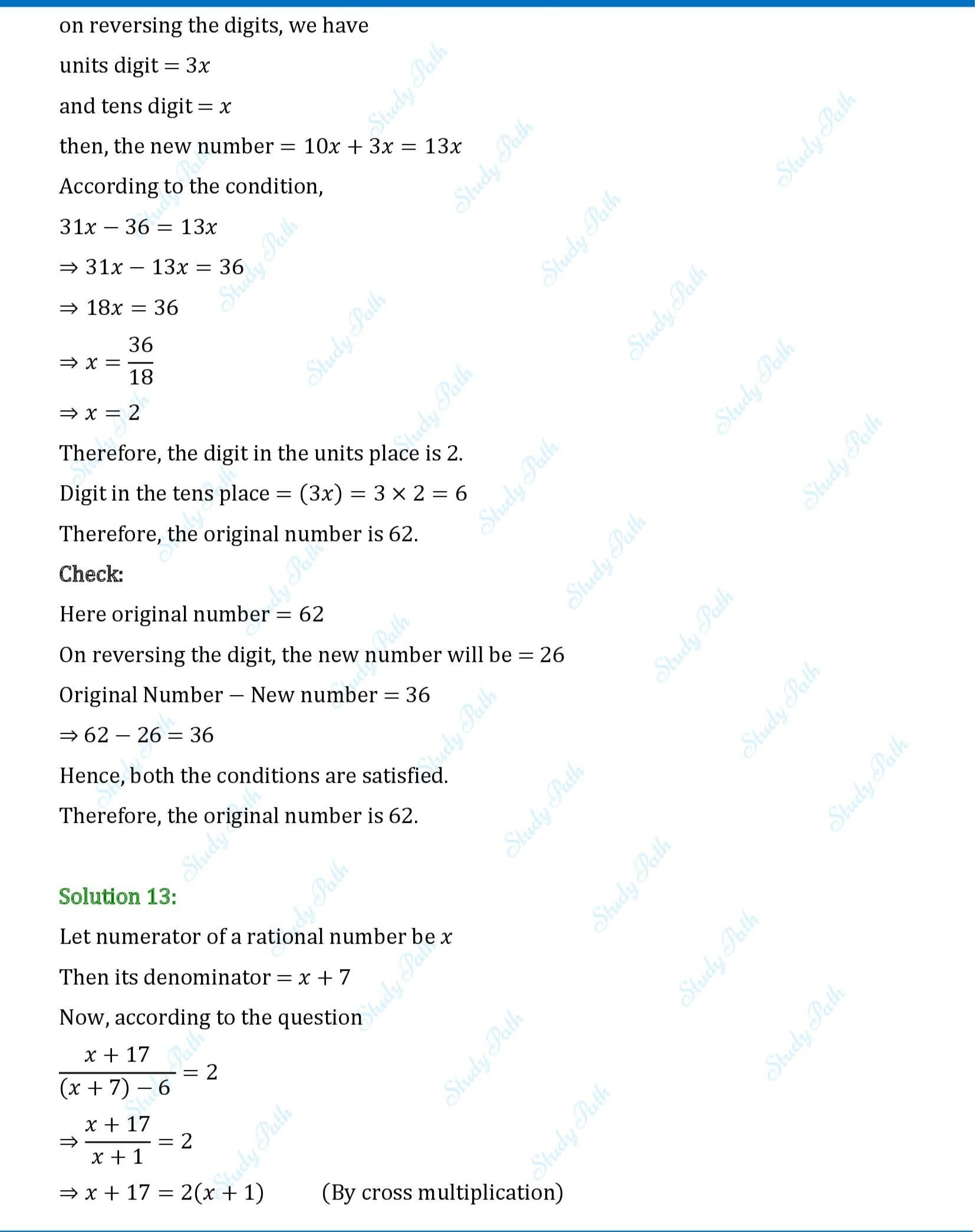 RS Aggarwal Class 8 Exercise 8B Solutions RS Aggarwal Solutions